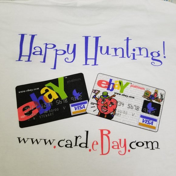 Vintage | Shirts | Vintage 9s Ebay Visa Credit Card T Shirt Logo | Poshmark